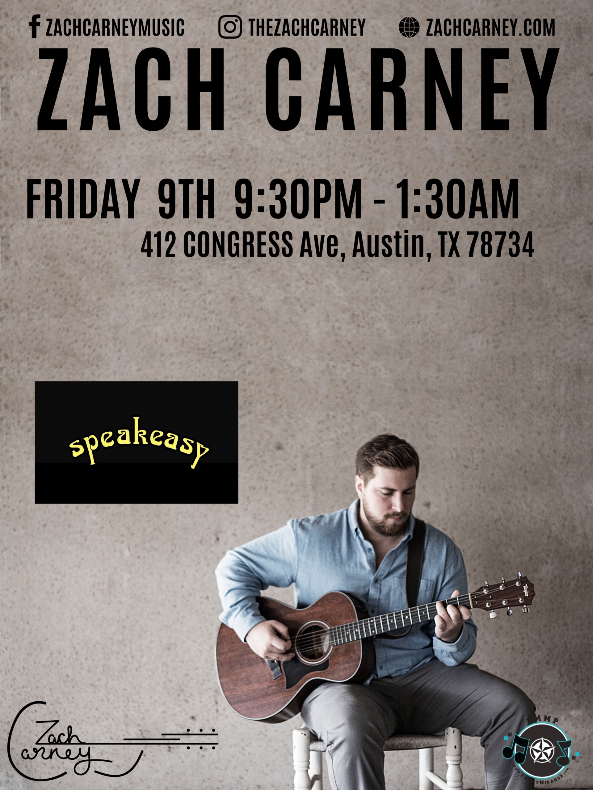 Zach Carney Live at Speakeasy - Speakeasy
