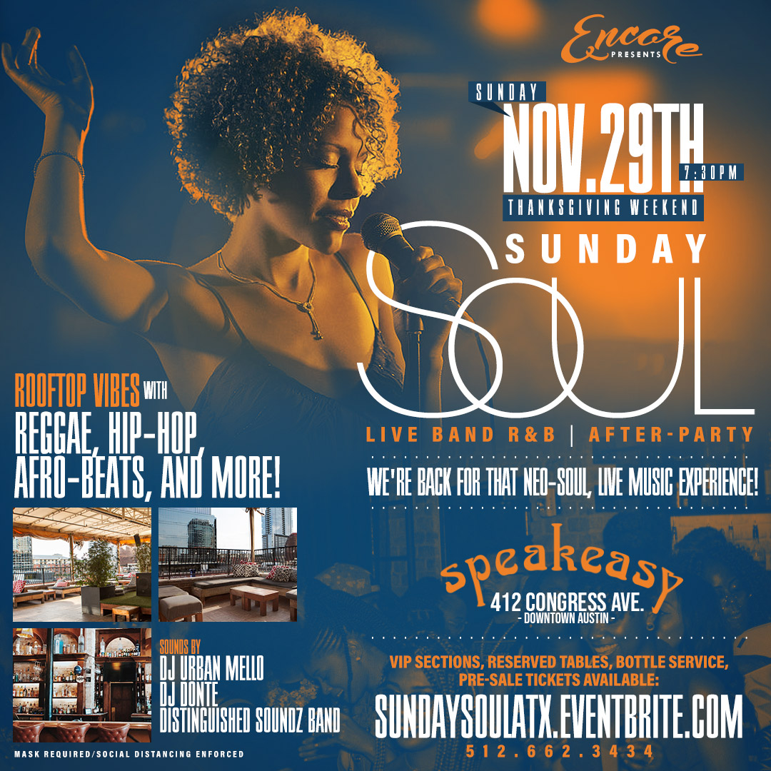 Sunday Soul at Speakeasy - Speakeasy